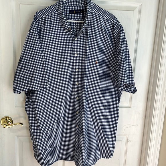 Ralph Lauren | Shirts | Mens Polo Buttondown Shirt 3 Xlt Blue And White ...
